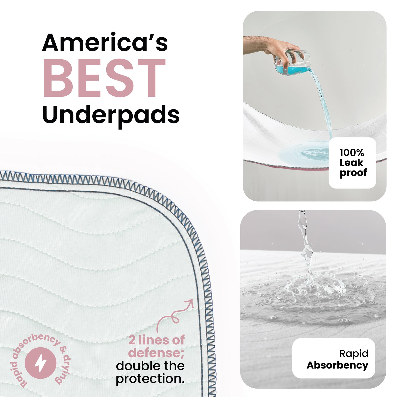 Large - 34"x52" Washable Underpads – Improvia